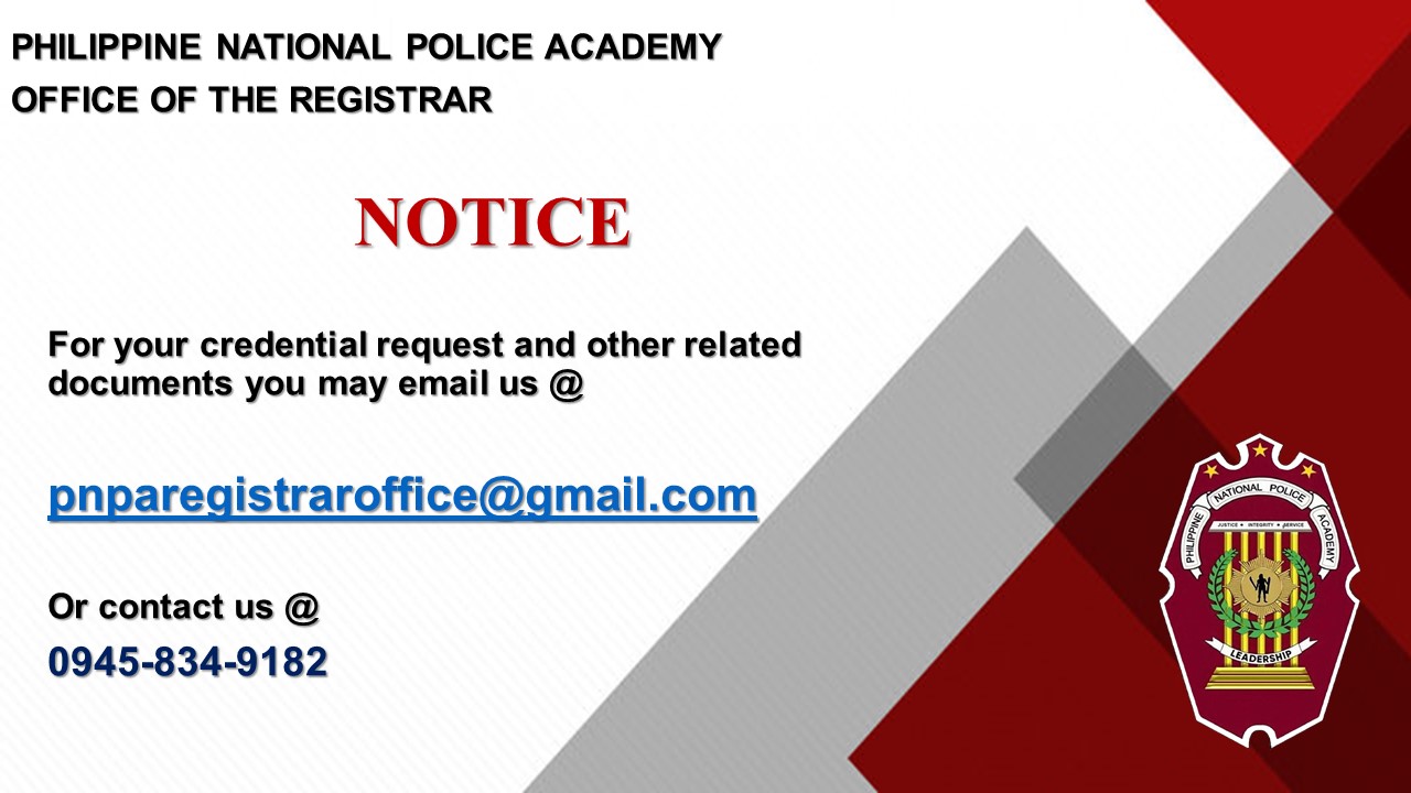 PNPA - PHILIPPINE NATIONAL POLICE ACADEMY PNPAPNPA - PHILIPPINE ...